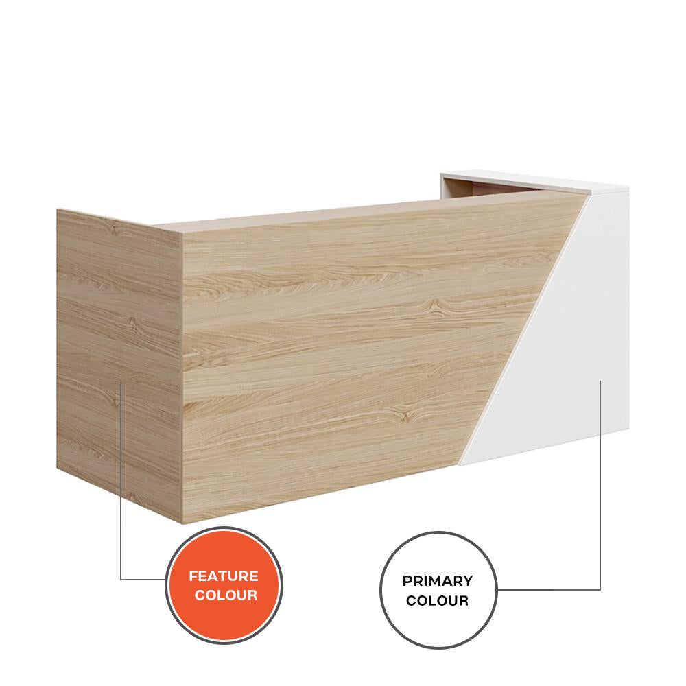 Mies Bevel Premium Reception Desk | Werken Workspace Furniture