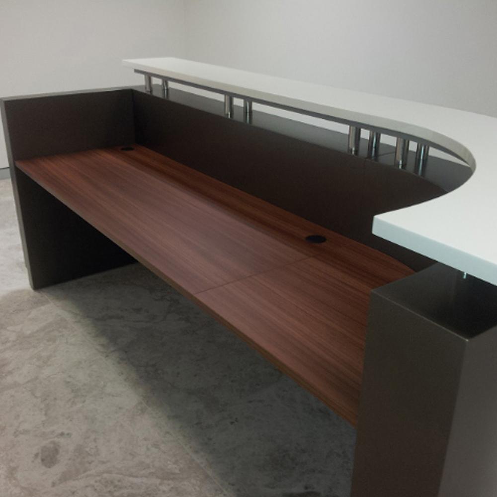 Executive J-Shape Reception Counter | Werken Workspace Furniture