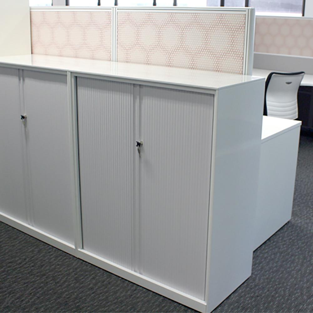 4 Level Tambour Storage Cabinet | Werken Workspace Furniture
